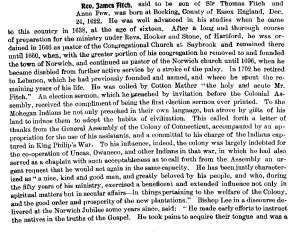 Rev. James Fitch | Miner Descent